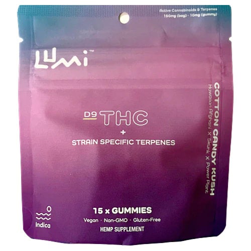 LUMI DELTA 9 GUMMIES 15 X 10MG - COTTON CANDY KUSH D9 THC | LIFTOFF